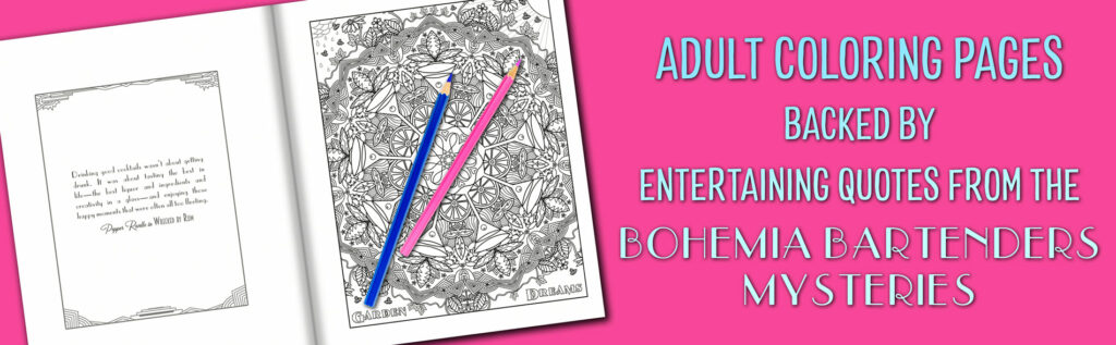 Bohemia Bartenders Cocktail Coloring Book by Lucy Lakestone - Lucy ...